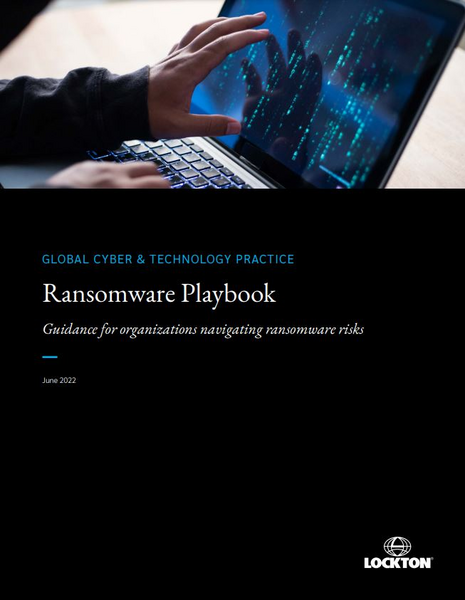 Lockton’s Ransomware Playbook | Lockton