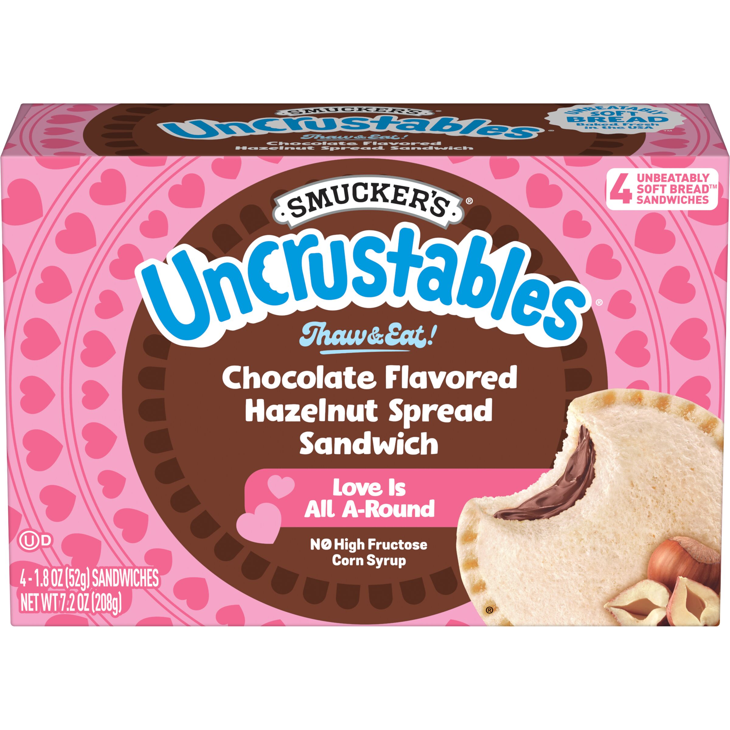 Smucker's 1.8 Ounce Uncrustables Chocolate Hazelnut 4 Pack - SmartLabel ...
